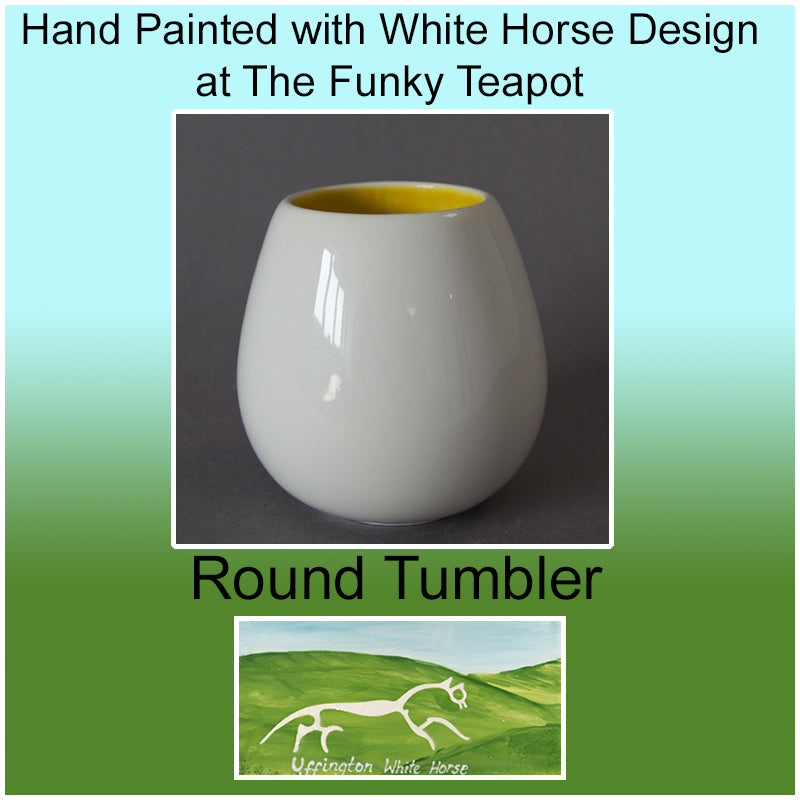 Hand Painted Round Tumbler – The Funky Teapot